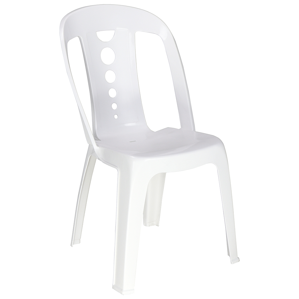 Conjunto com 10 Cadeiras Plásticas Jatiúca Branca Tramontina - 92021/ ...