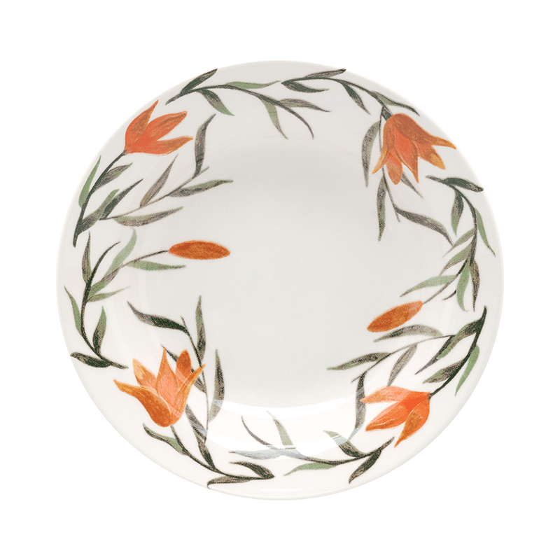 Prato Fundo 21,5cm Biona Donna Lírios, Cerâmica - 126275 - Lojas Afubra ...