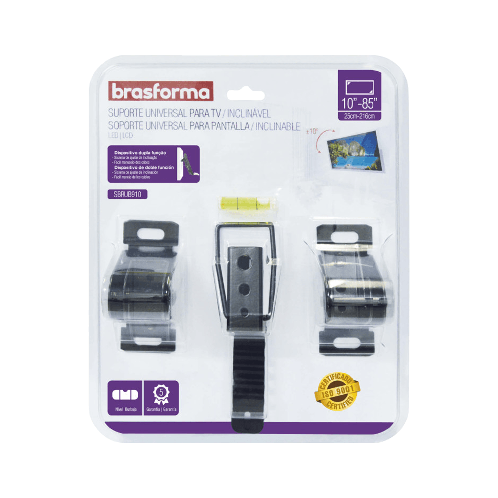 Suporte Para Tv Universal Inclinável Brasforma, 10" A 85" - Sbrub910 ...