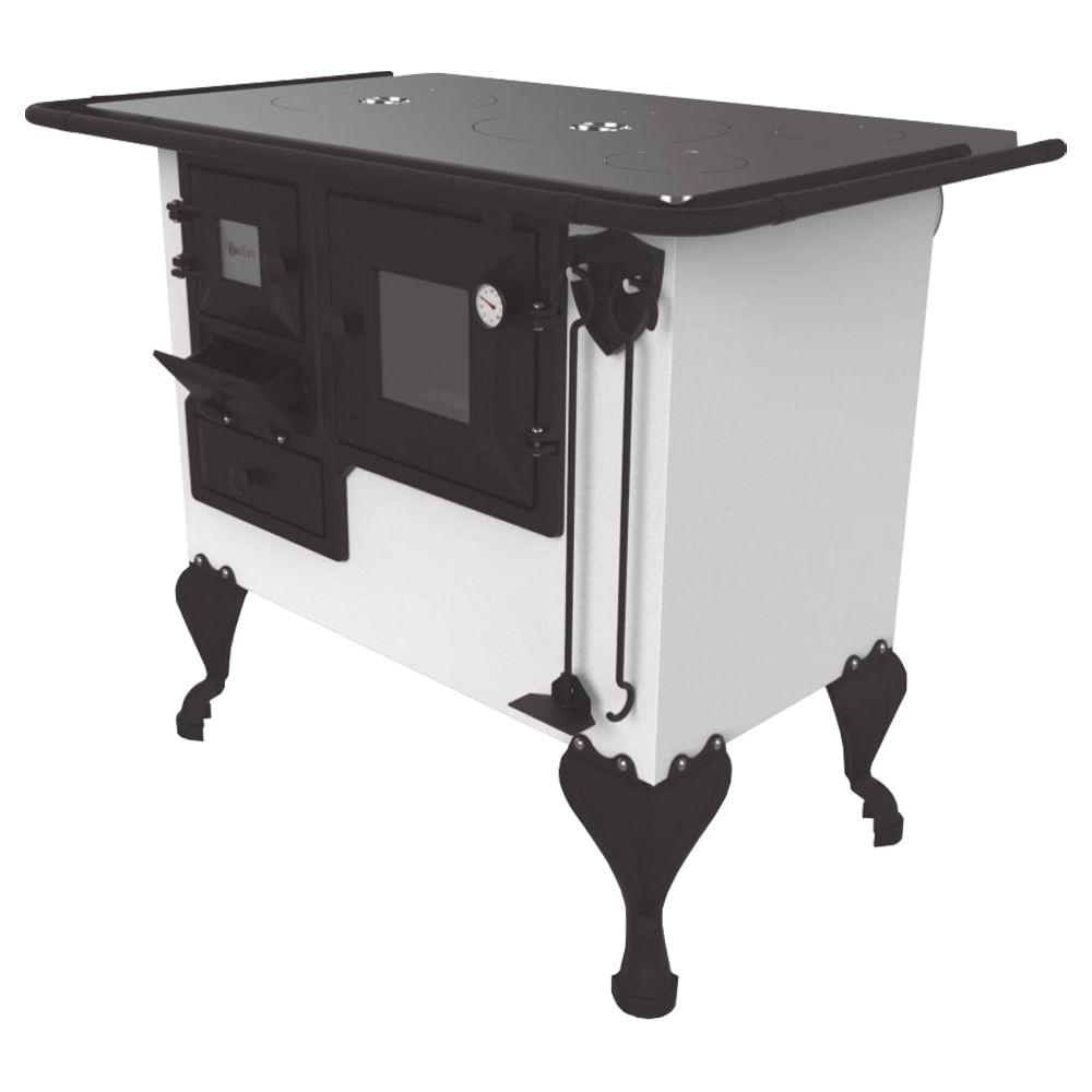 Fogão a Lenha Backes N1 com Chapa de Alumínio Lado Esquerdo - Lojas ...